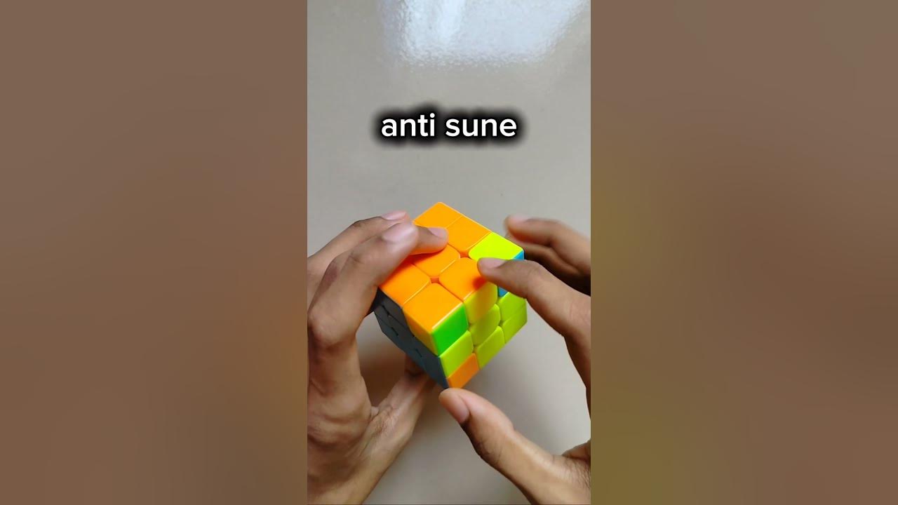 Rubik's cube oll solve anti sune #rubikscube #algorithm #shorts # ...