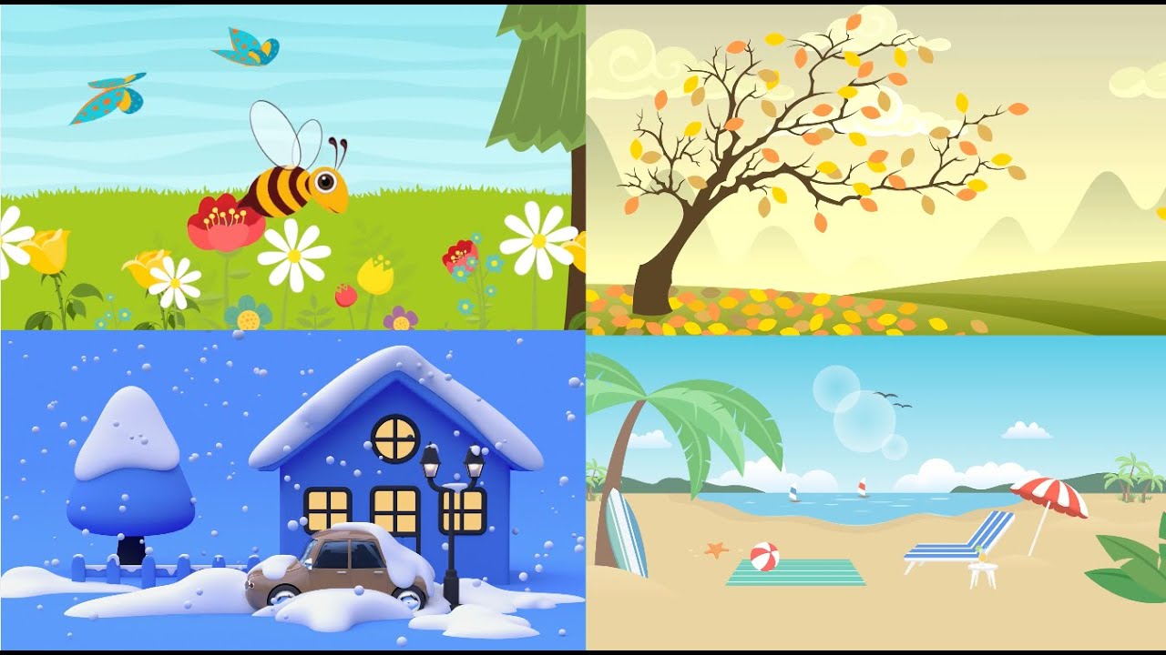 Estaciones del año (Seasons of the year in Spanish) - YouTube