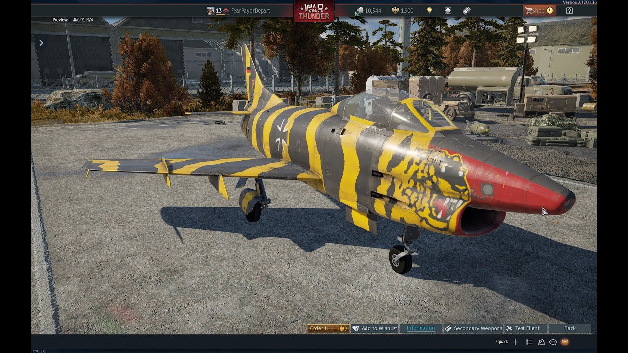 WarThunder Test Flight - Hunter - The Famous Gift of Jacob Stolen from ...