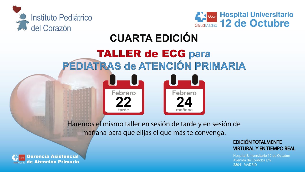 4º Curso de ECG para Pediatras de Atención Primaria. - YouTube