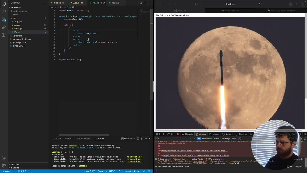 Teaching Myself React JS: Timelapse - YouTube