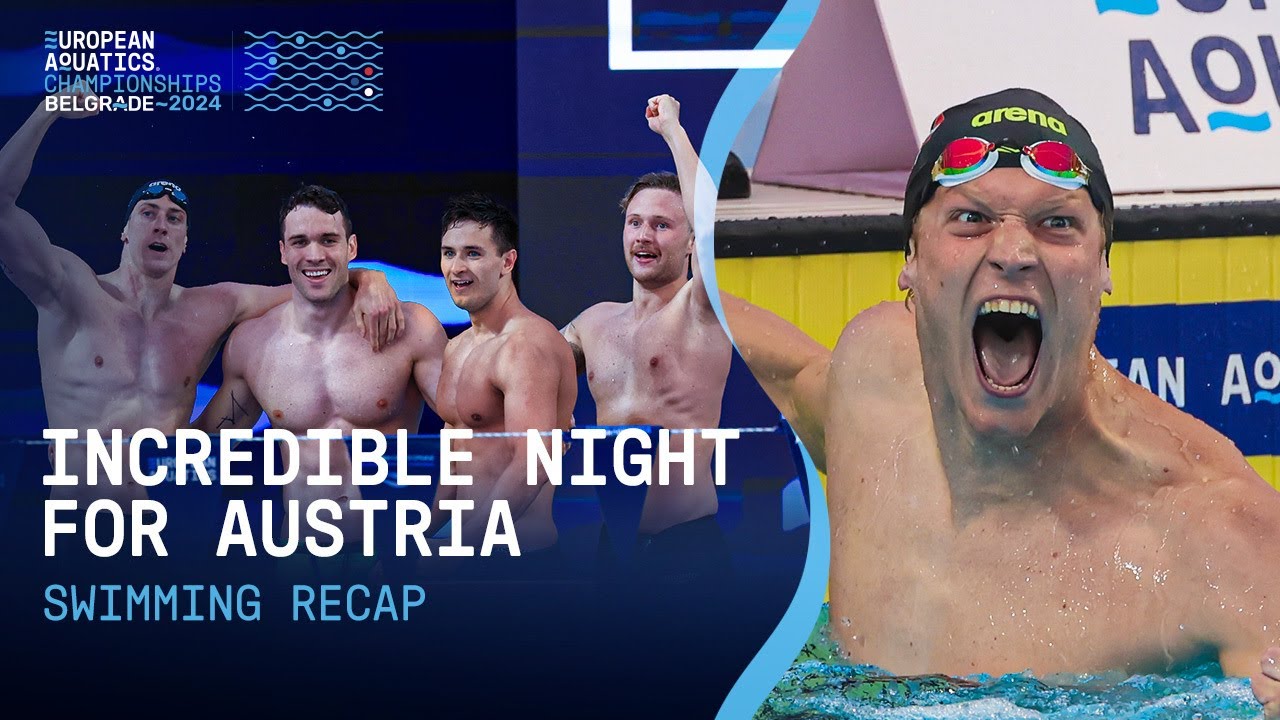 Austria Shine In Unbelievable Swimming Finale | Belgrade 2024 - YouTube