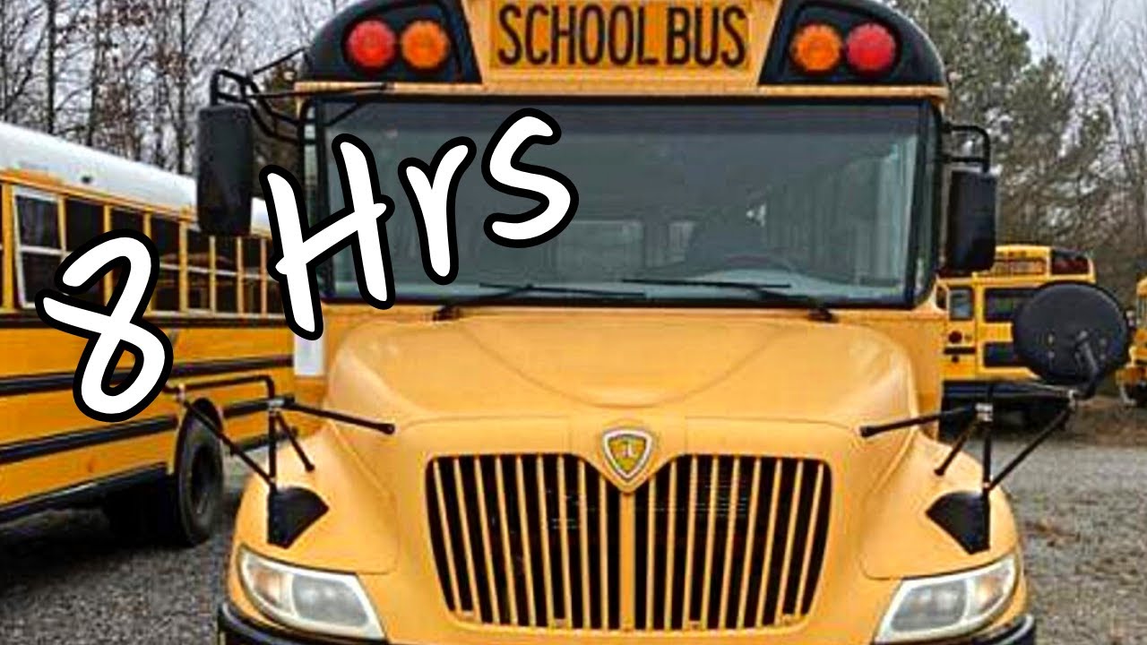 🚌School Bus Sounds🚍 | 8 Hours | ASMR | White Noise | Sleep, Relax ...