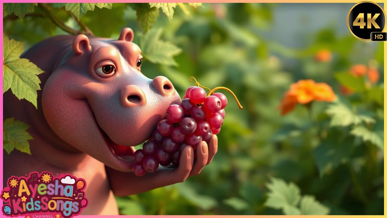 🚜 Hippo's Grape Harvest Adventure 🍇 | Fun Farm Song for Kids 🎶🐷 - YouTube