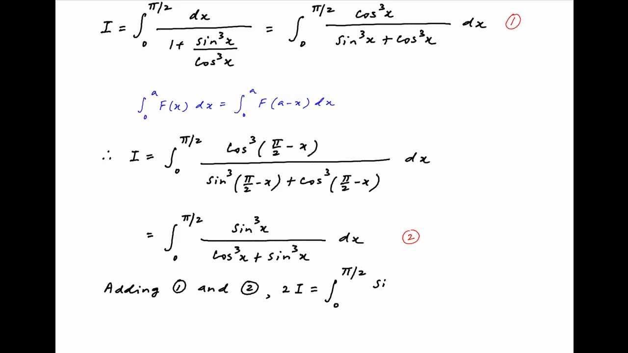 Find the value of the integral of 1/[1 + cube(tanx)] where x lies between 0 and PI/2. - YouTube