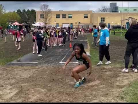 Abigail Mullings | Triple Jump 10.75m | 100m 13.34 secs (LANE 3) | April 30, 2024 | - YouTube