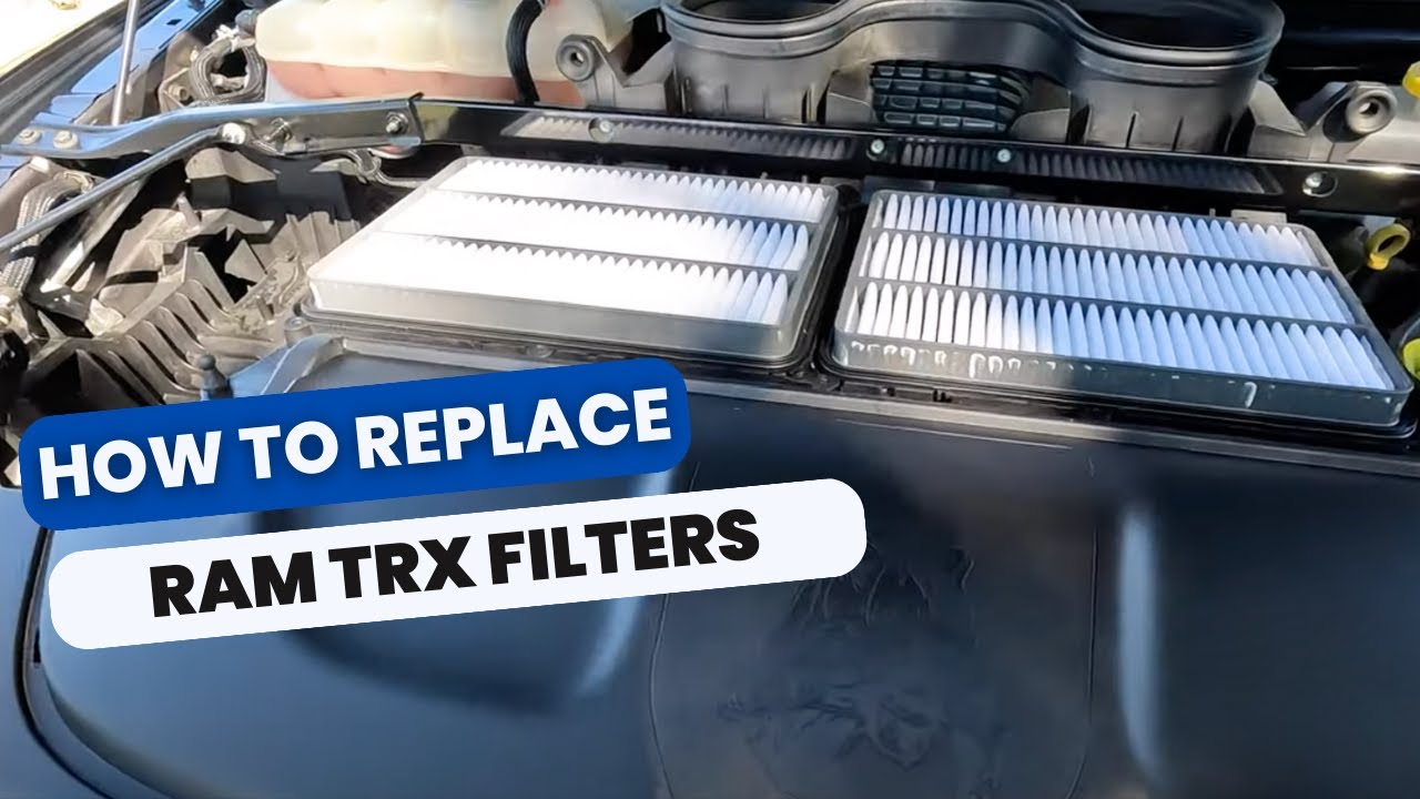 How To Change Cabin & Engine Air Filters On a 2022 Ram 1500 TRX - YouTube