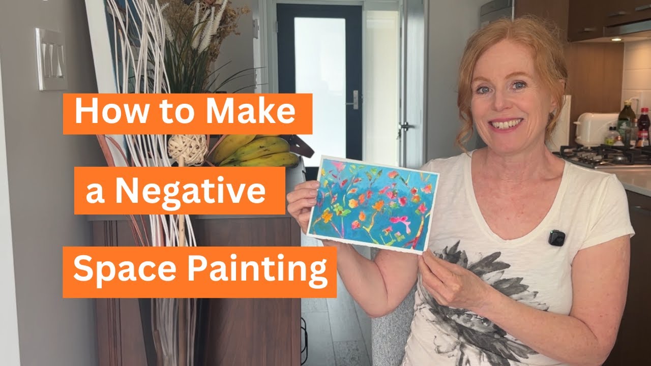 How to Make a Negative Space Painting - YouTube