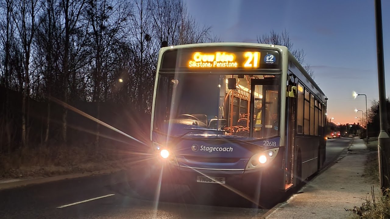 Stagecoach Yorkshire MAN 18.240 Alexander Dennis Enviro 300 22618 YN08 ...