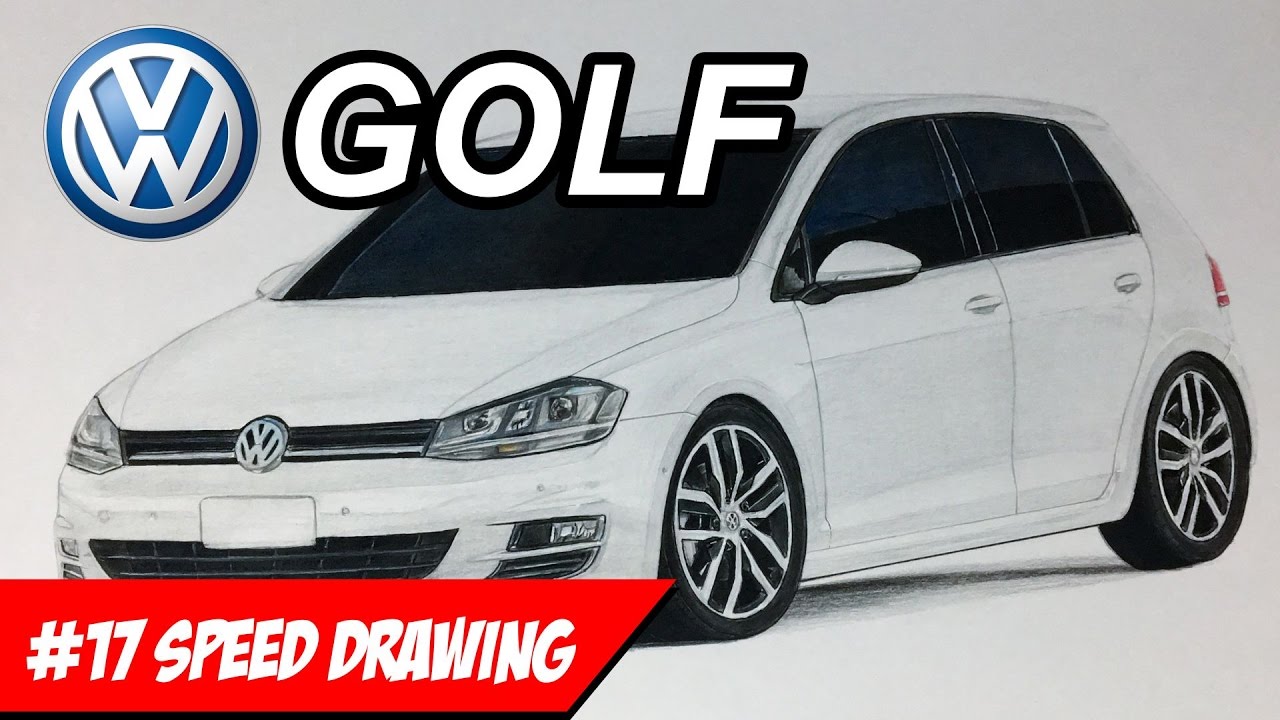 Golf TSI 2015 - Speed Drawing - YouTube