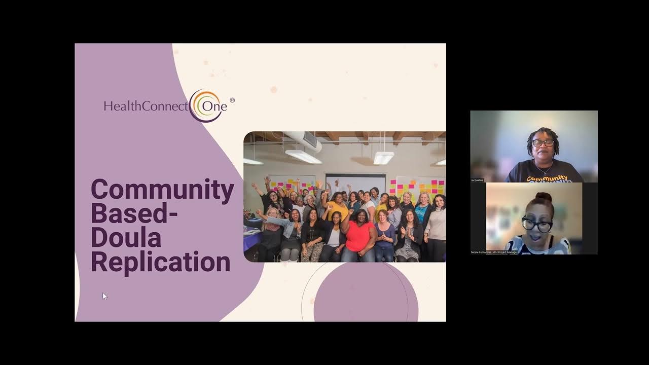 Maternal Infant Health - Community-Based Doula Program Model - Jacqueline Lambert 12/6/23 - YouTube
