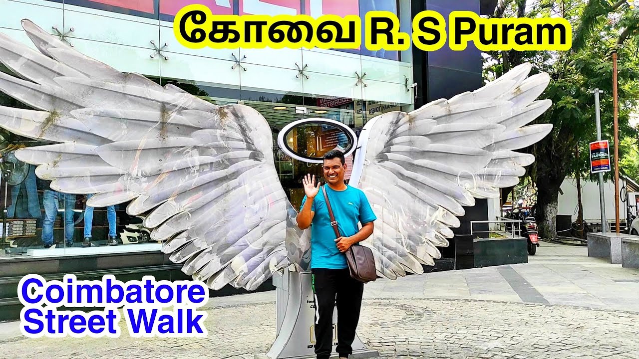 Coimbatore Rs Puram Street Walk / Mg Travel - YouTube
