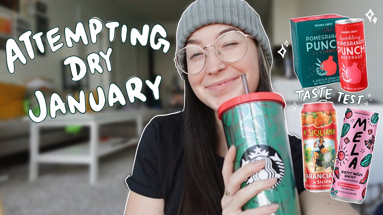 Attempting Dry January | Taste tests, mocktails, vision boards - YouTube