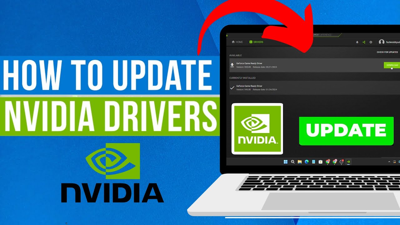 How to DOWNLOAD and Update NVIDIA Graphics Card Drivers 2024 - YouTube