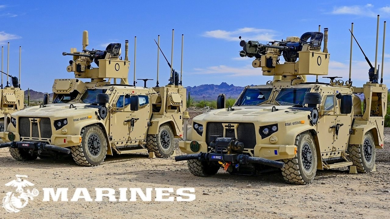 U.S. Marines: JLTV MADIS armored vehicles during military exercises in ...
