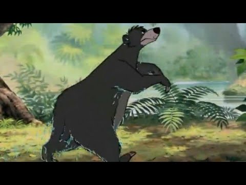 Great Scene From The Jungle Book Monkeys Kidnap Mowgli And Baloo Tries ...