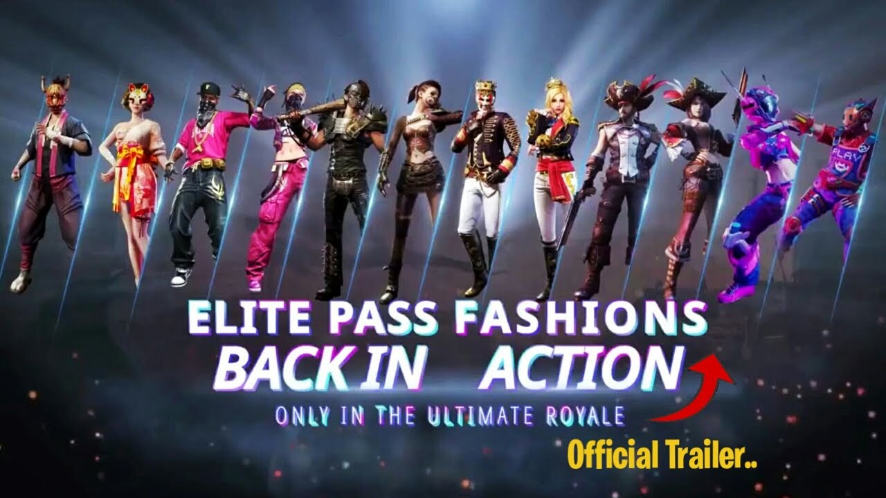 Elite Pass fashion BACK IN ACTION Season 2 | Elite Pass bundle Royale ...