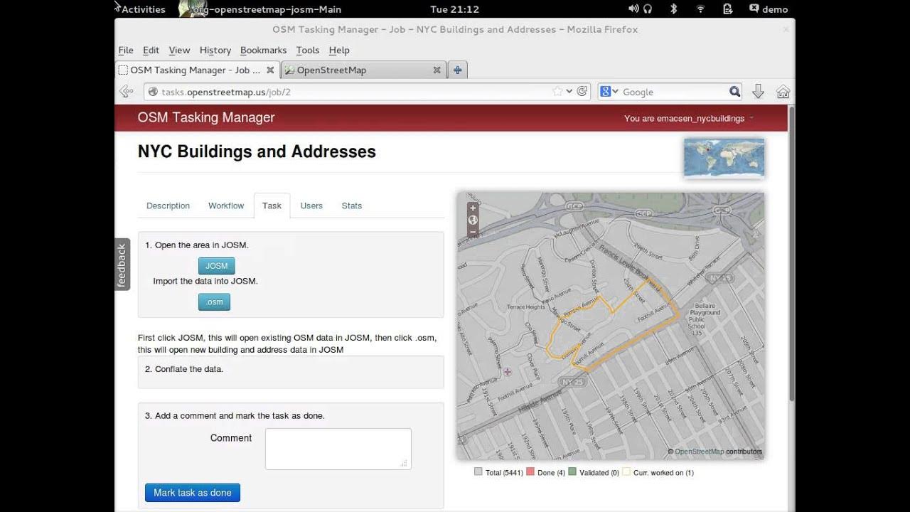 OSM NYC Building and Address Import - Taking a Task - YouTube