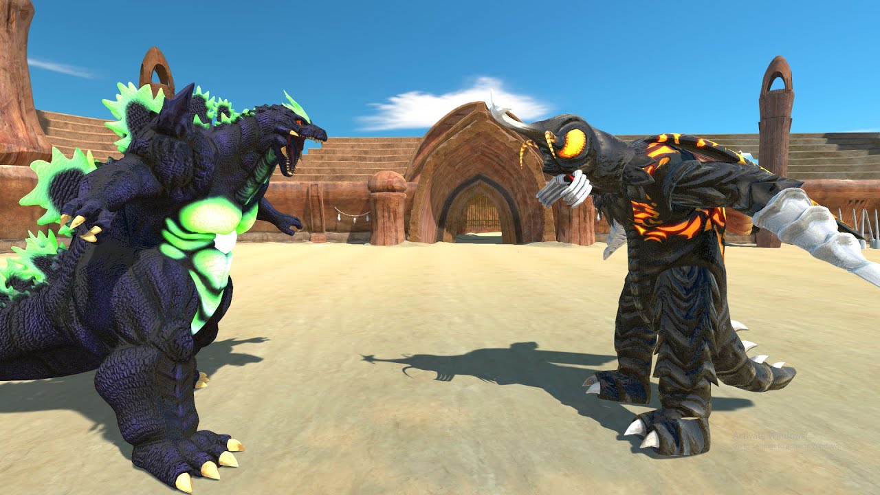 Megalon vs Super Godzilla AT ARENA - Animal Revolt Battle Simulator ...
