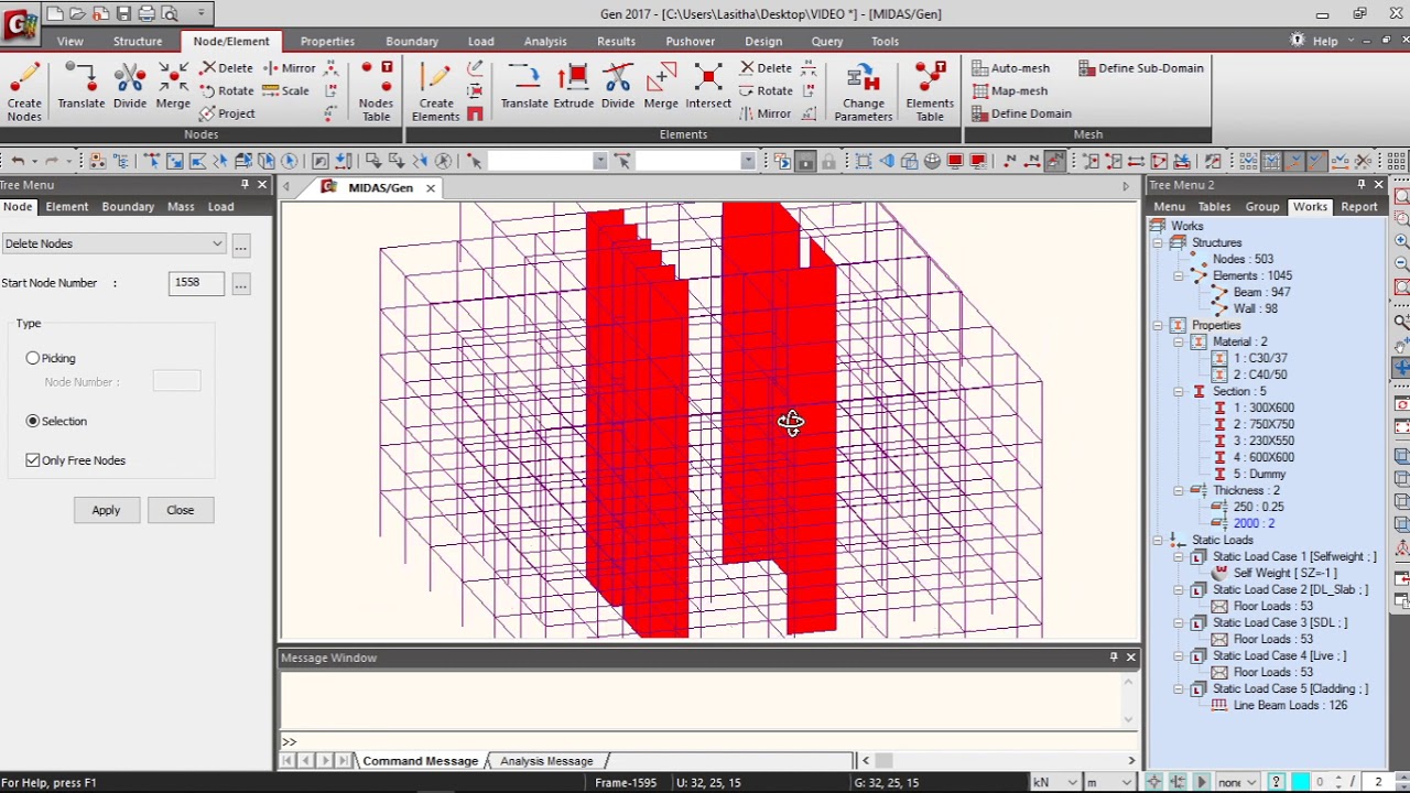 Part 5/14 - Transfer plate in MIDAS Gen - YouTube