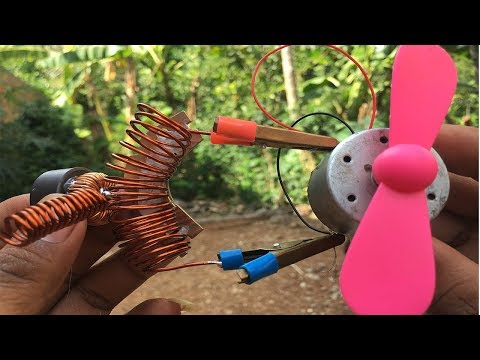 How to make free energy device outside filmed in one take - Experiment science project 2018 at Home