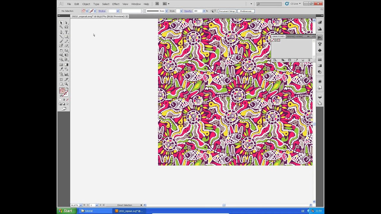 Fix Seamless Repeat in Illustrator - YouTube