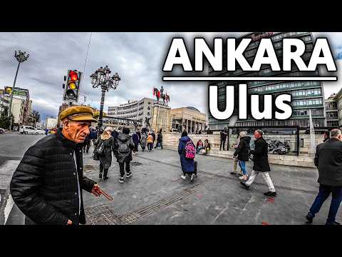 ANKARA Ulus 4K Yürüyüş | Exploring the Historic Streets of Old Downtown
