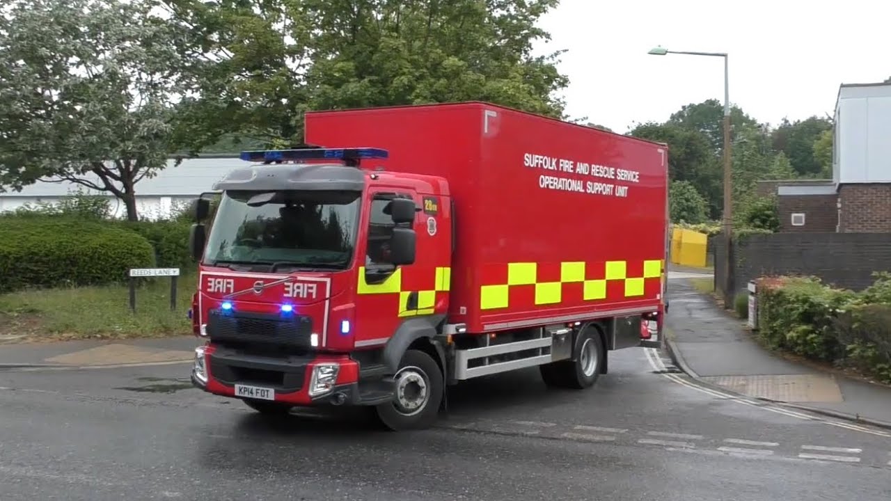 Suffolk Fire & Rescue Service- Haverhill OSU, PRT & EFAD Pump Turnout ...