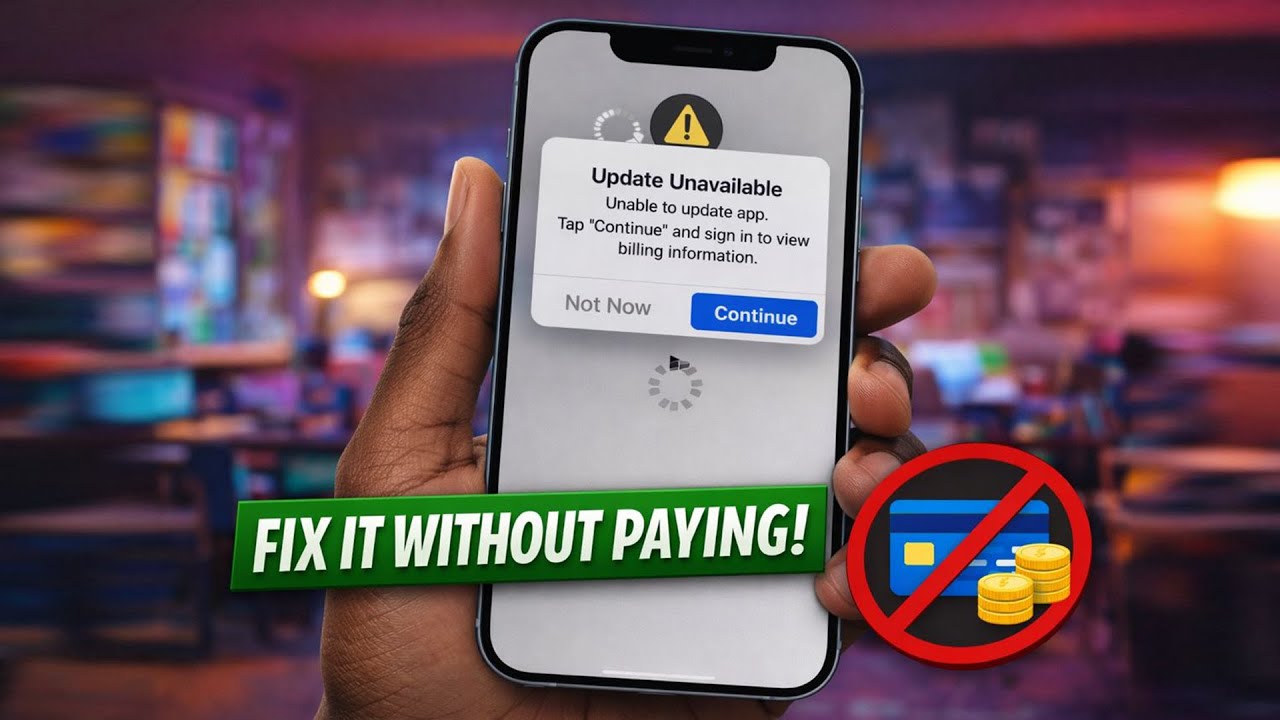 Fix iPhone Apps Not Updating | No Payment Method Needed - YouTube