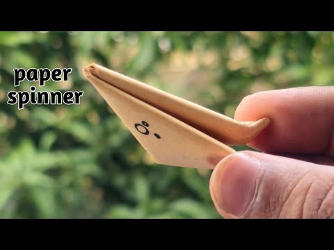How To Make Paper Spinner - YouTube