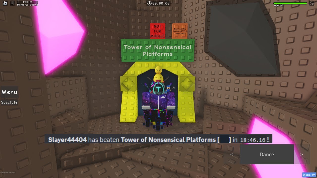 the worst intense tower in jtoh completed - YouTube