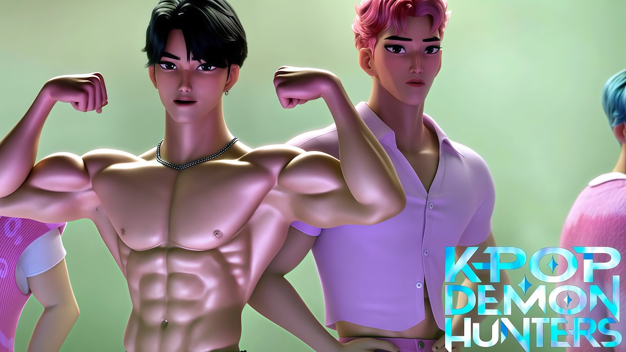 K-Pop Demon Hunters Where Everyone Shows Off His abs - YouTube