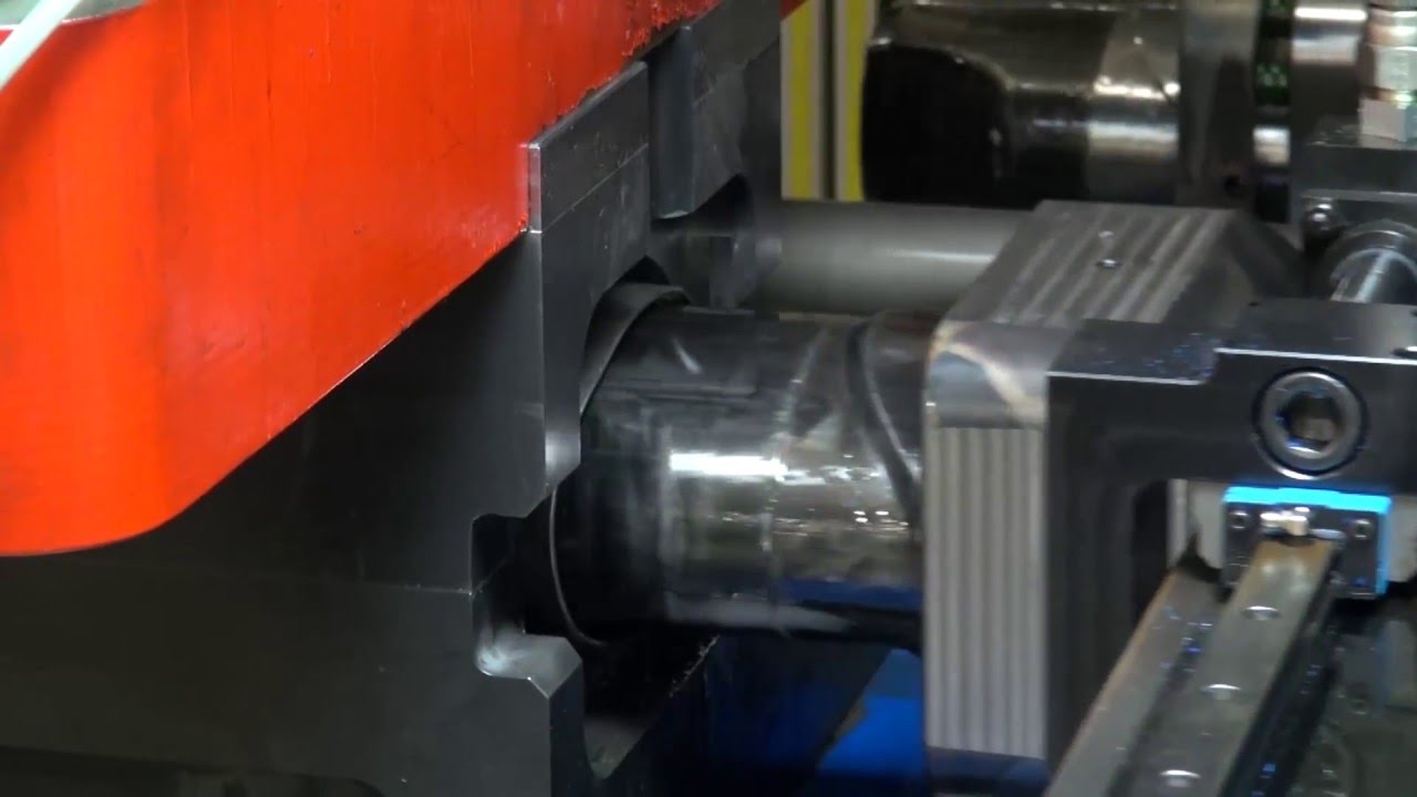 RAM-70 Tube End Forming Machine | Oval Cope and Trim on 5.00" Pipe ...