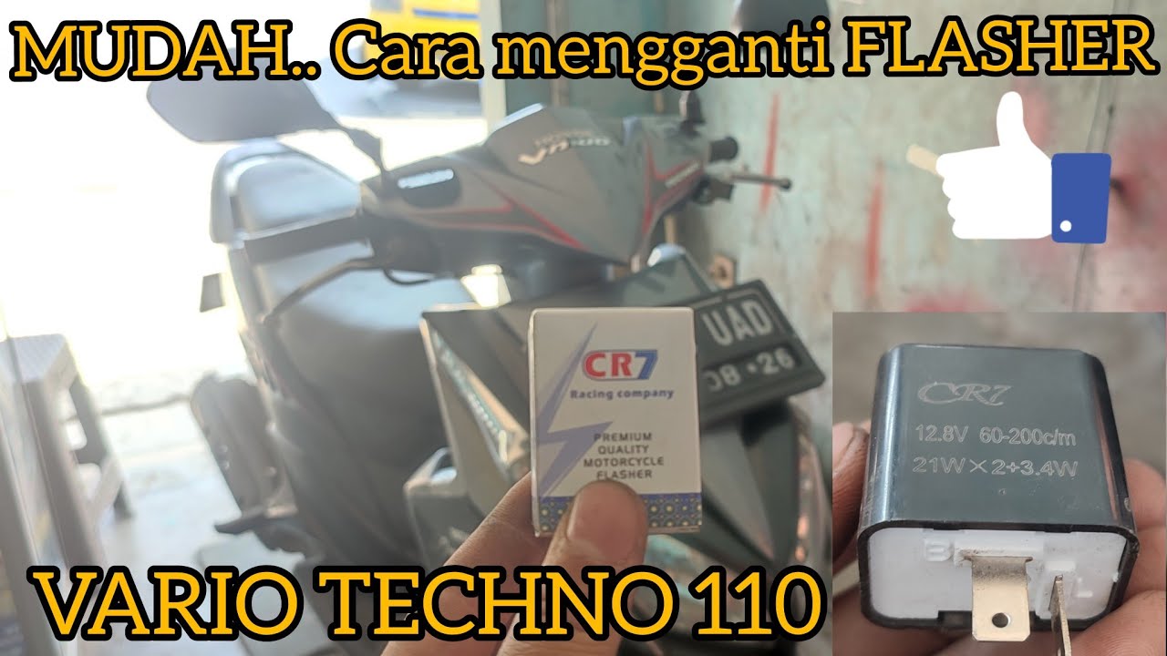 MUDAH CARA MENGGANTI FLASHER VARIO TECHNO 110 - YouTube