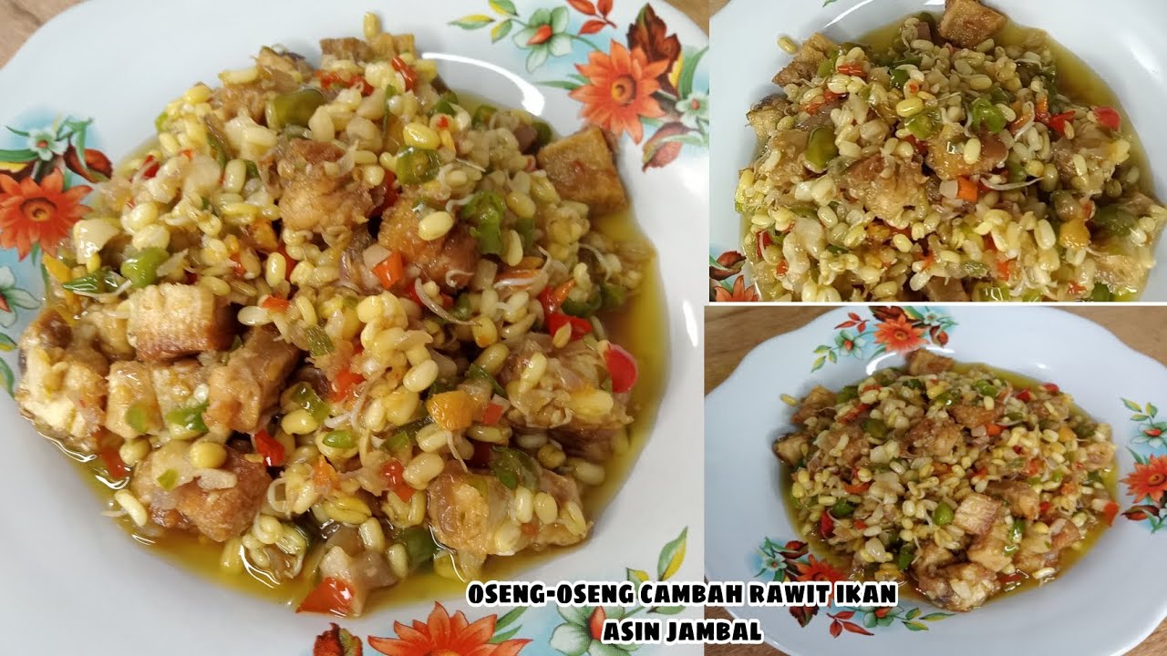 oseng-oseng cambah rawit ikan asin jambal - YouTube
