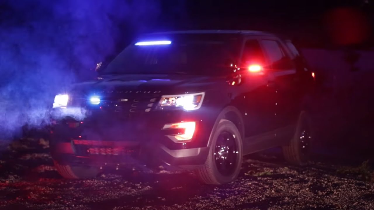 Ford Police Interceptor Utility: New Rear Spoiler Traffic Warning ...