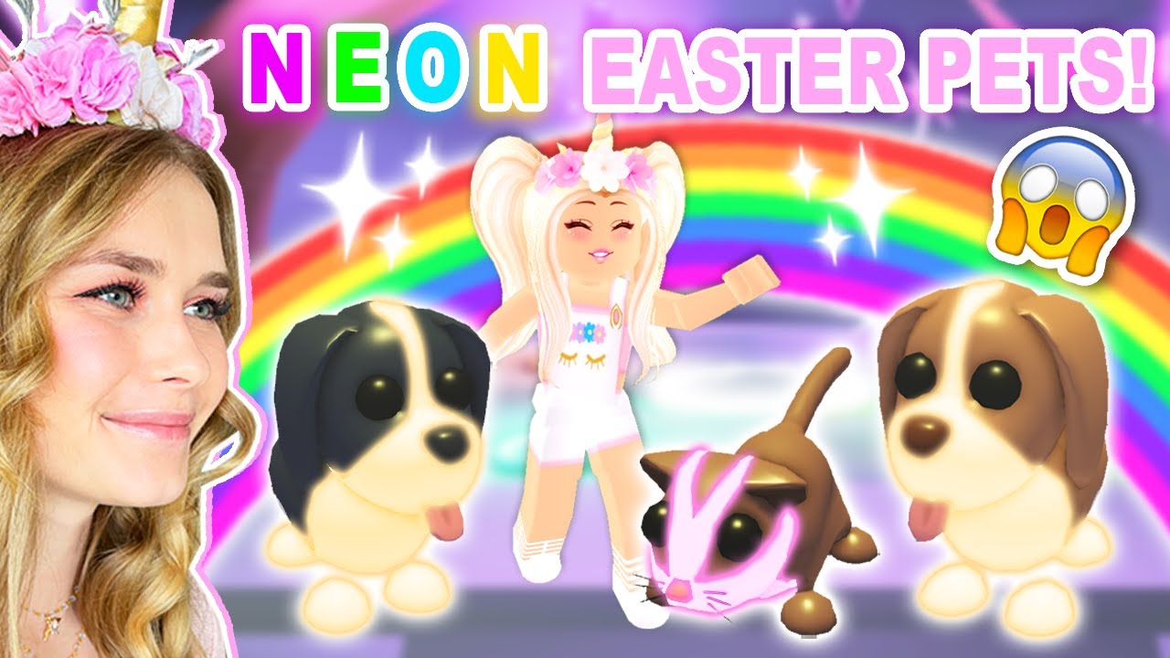 Making ALL *NEW* EASTER PETS *NEON* In Adopt Me! (Roblox) - YouTube
