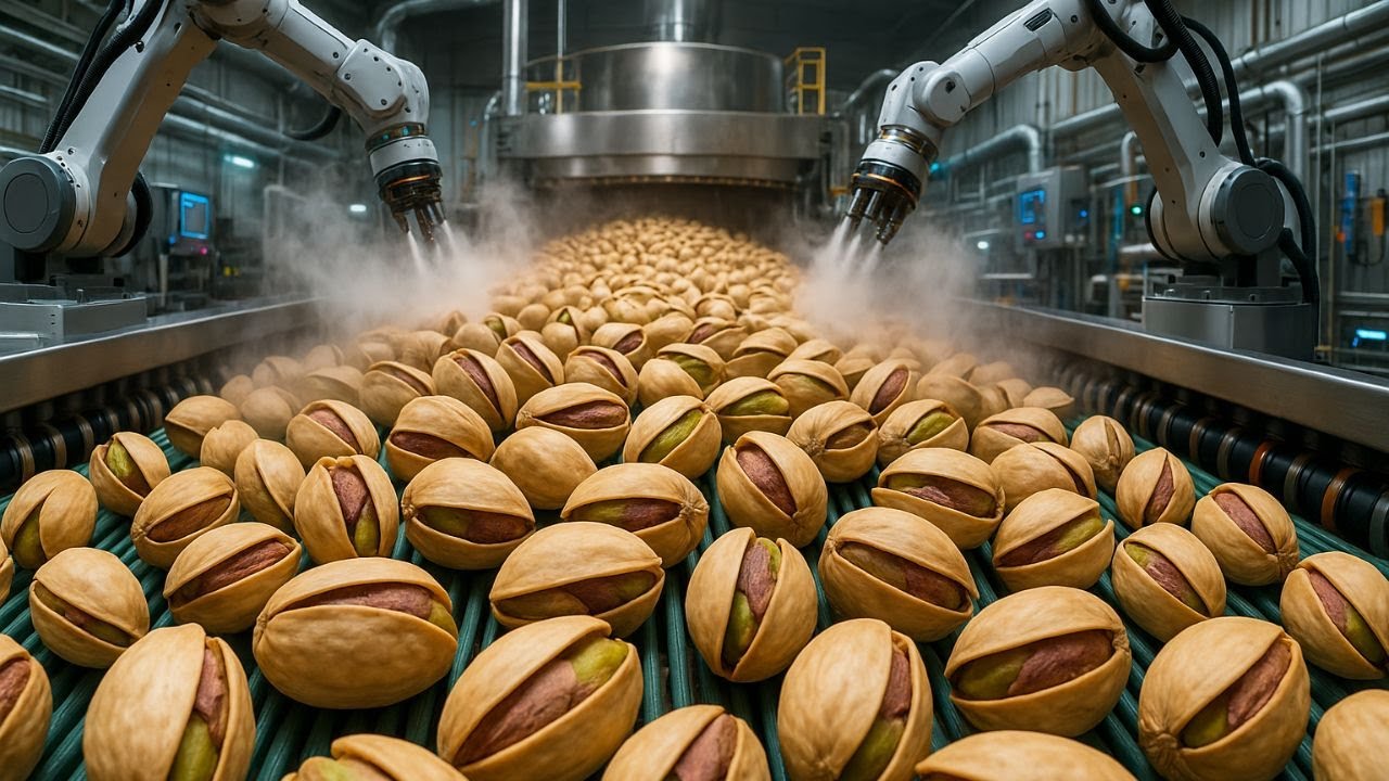 Inside a Pistachio Processing Factory: From Raw Harvest to Crunchy ...