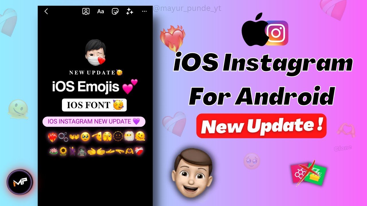 iOS Instagram New Update🔥 | iOS Emojis With All Fonts Of Instagram ...