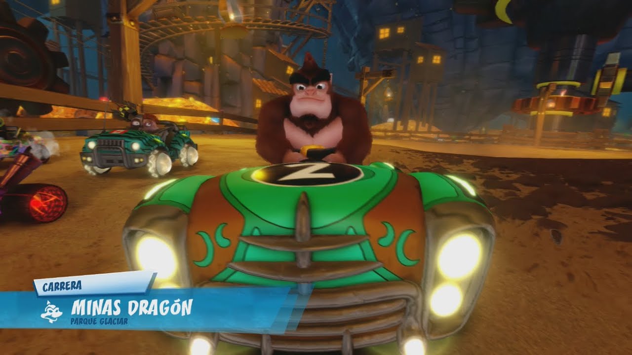 Crash Team Racing Nitro-Fueled: Carrera en Minas Dragón con Rilla Roo ...