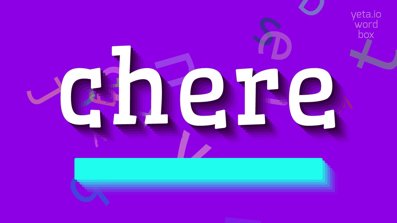 HOW TO SAY CHERE? #chere - YouTube