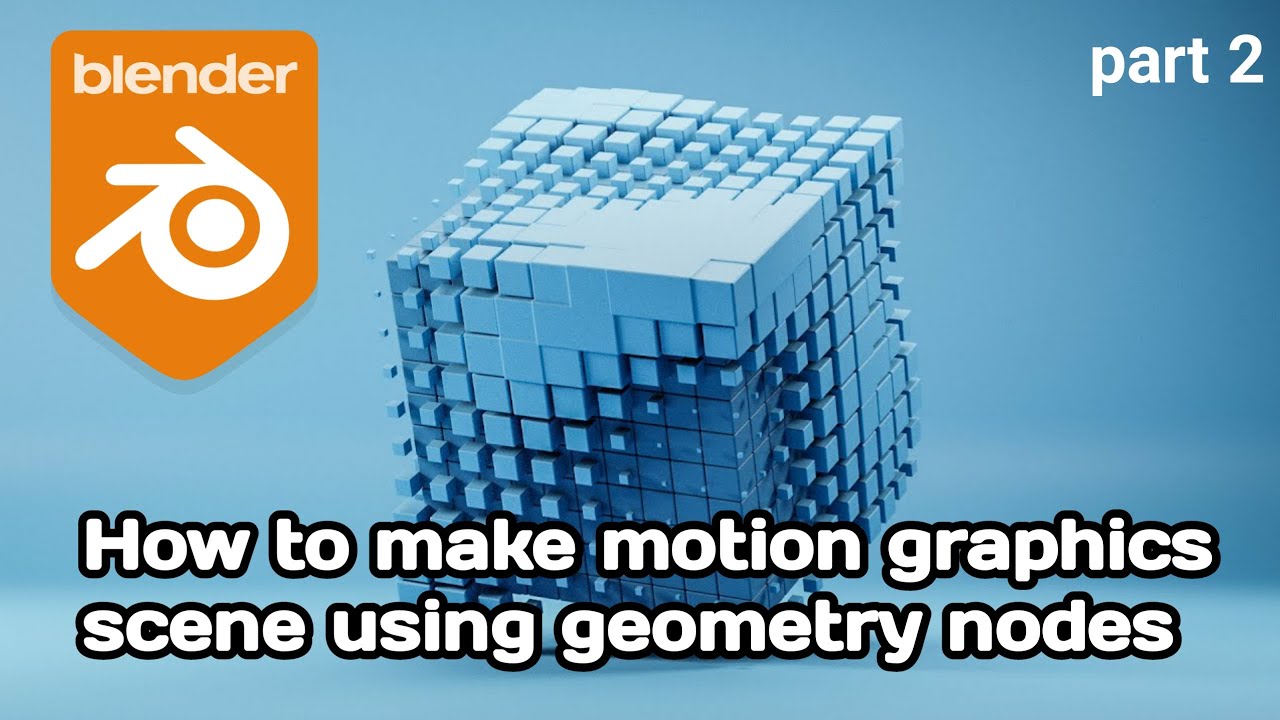 Creating Motion Graphics Scene Using Geonodes Part 2 Motion Graphics Using Geometry Nodes