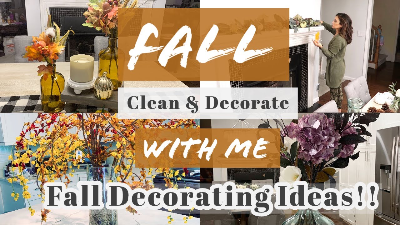 NEW FALL CLEAN AND DECORATE WITH ME | FALL DECOR IDEAS 2020 | FALL GLAM ...