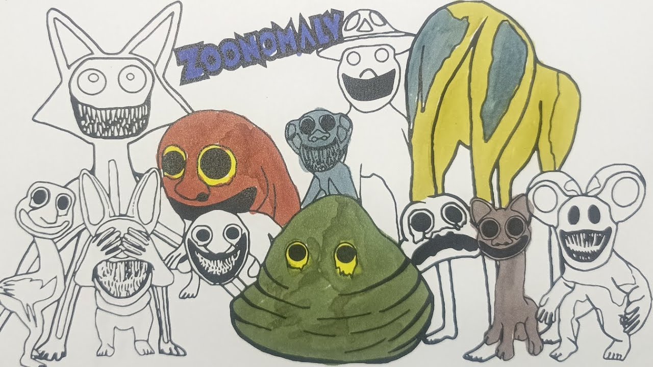 Zoonomaly Coloring Pages / How to color all Bosses and Monsters from ...