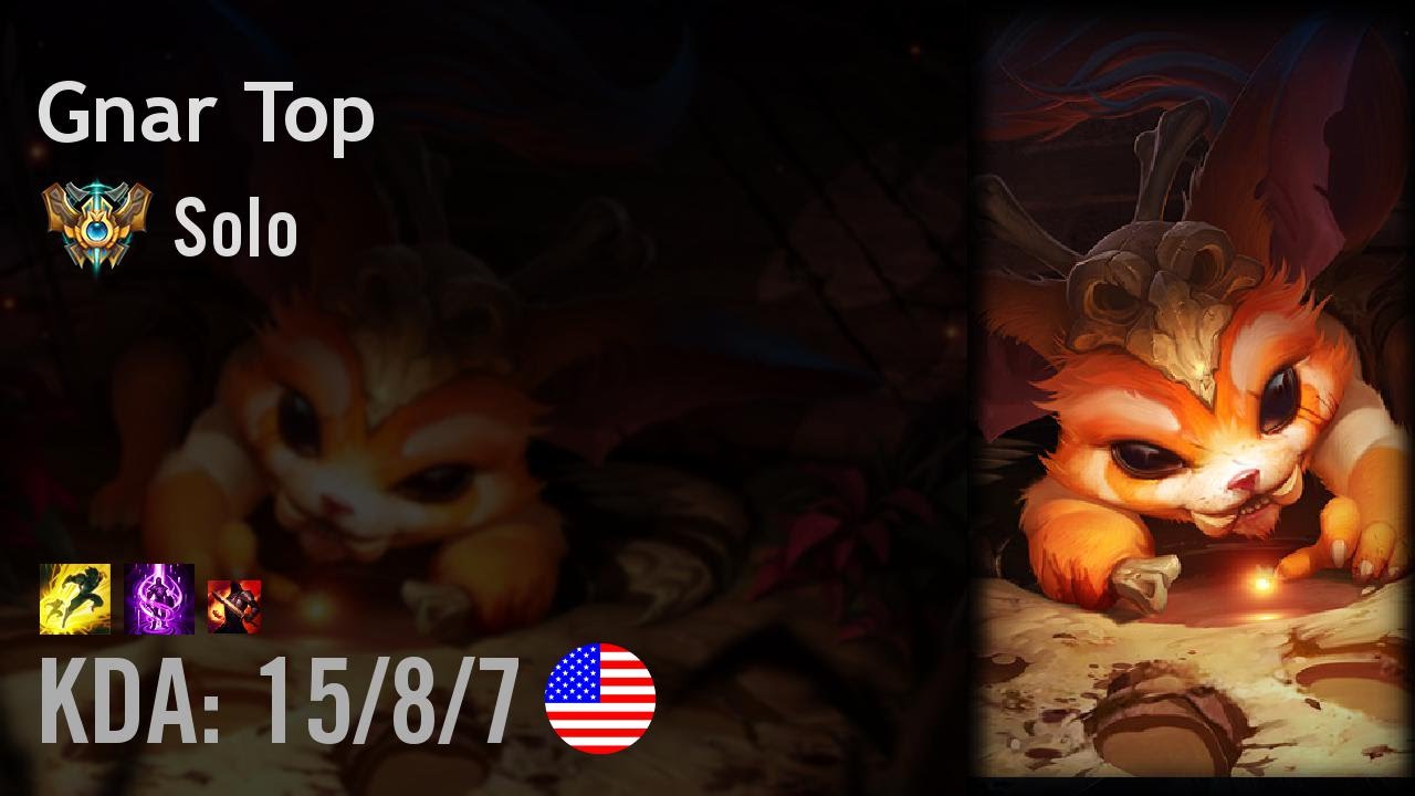 Gnar Top Vs Irelia Solo Na Challenger Patch 6 15 Youtube