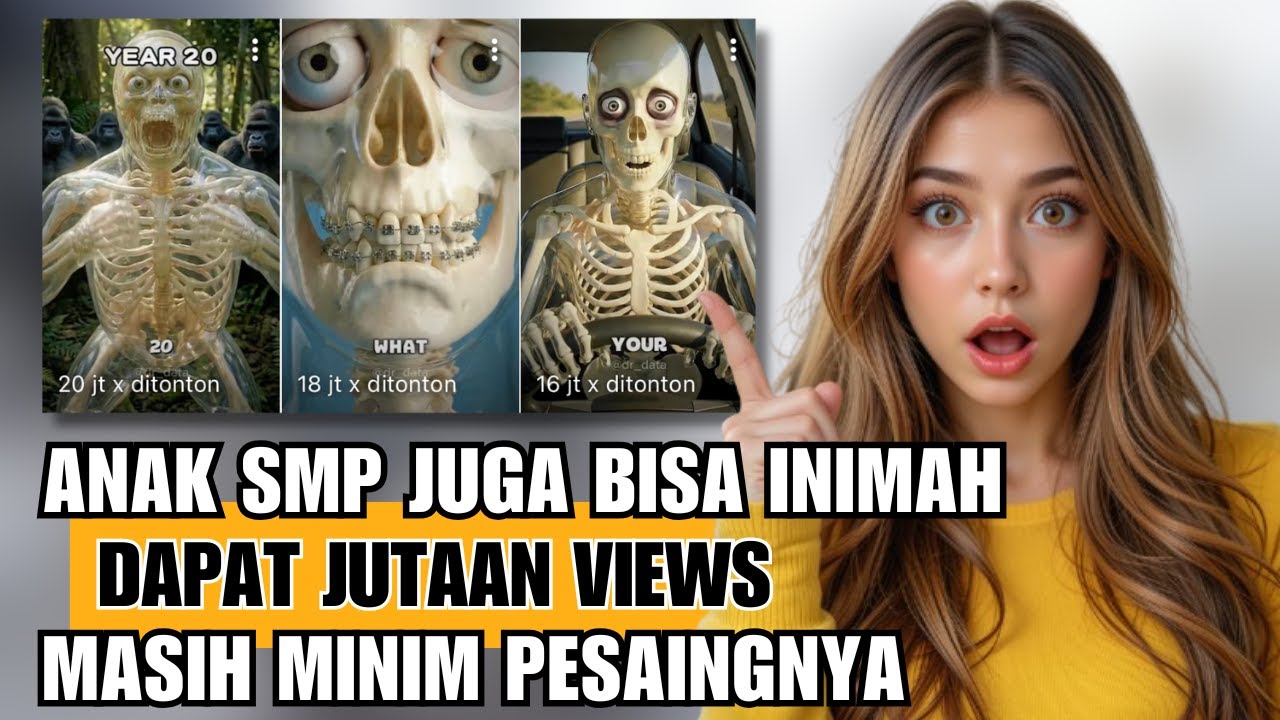 VIRAL DIMANA MANA! - Cara Bikin Video Edukasi Tengkorak Cuma Pake 1 ...
