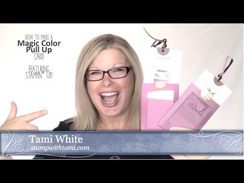How to make Magic Pull Up Cards featuring Stampin Up - YouTube