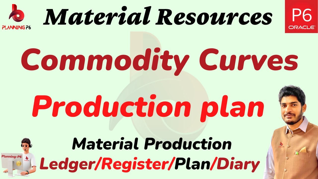 How to prepare Material Production plan, Commodity curves for project | Material Production ...
