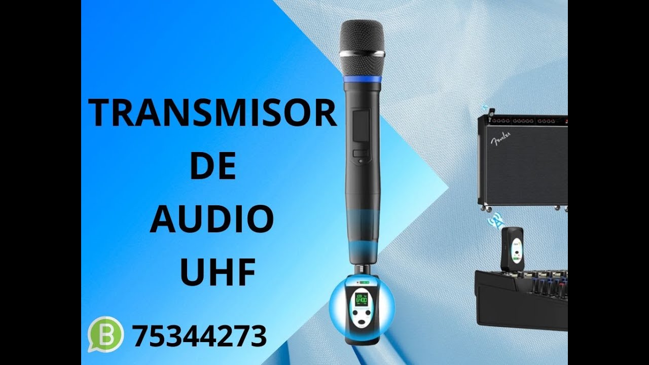 PROBANDO EL TRANSMISOR UHF DE 50 METROS DE COBERTURA - YouTube