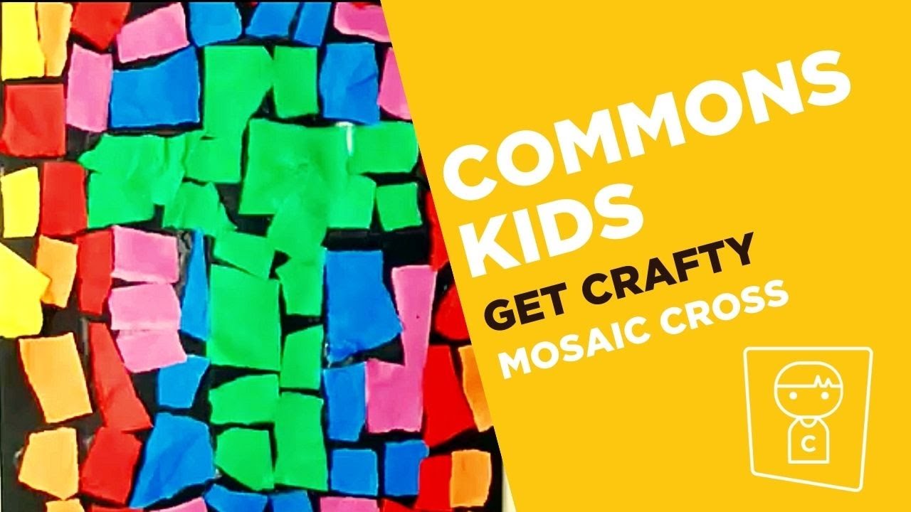 Paper cross mosaic - YouTube